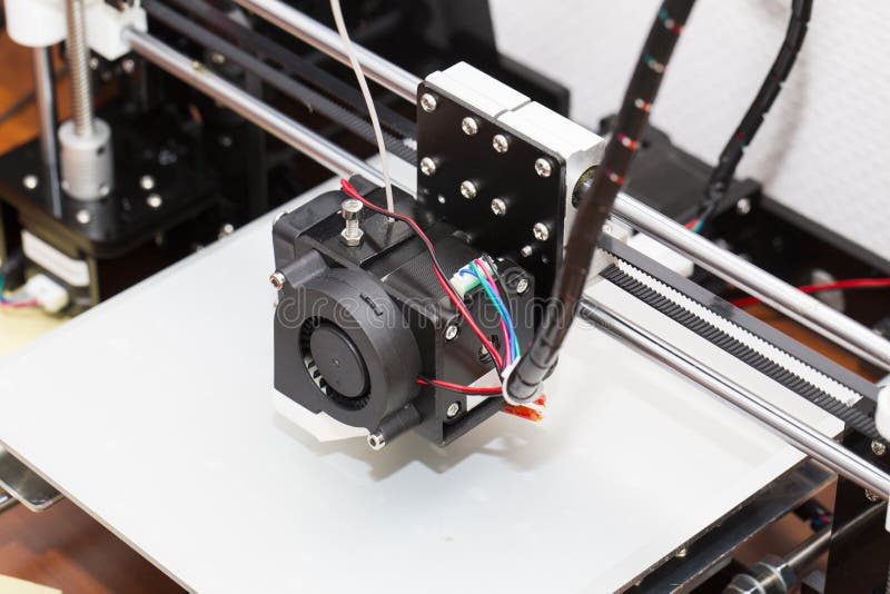 3d Printer Mechanism Working During The Processes. Modern 3D Printing ...