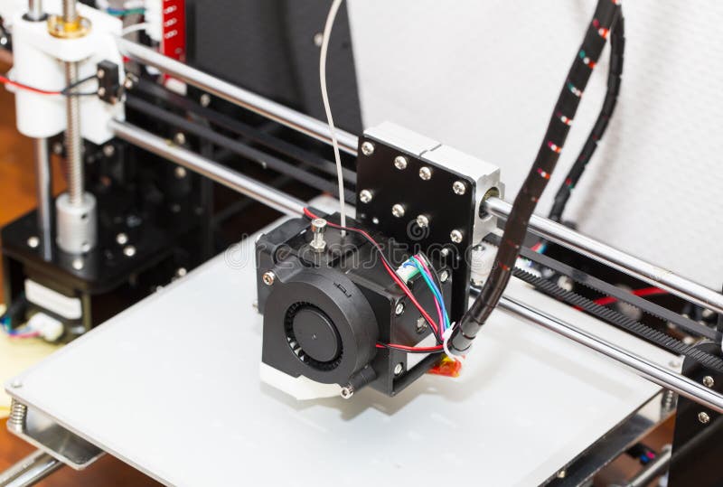 3d Printer Mechanism Working During The Processes. Modern 3D Printing ...