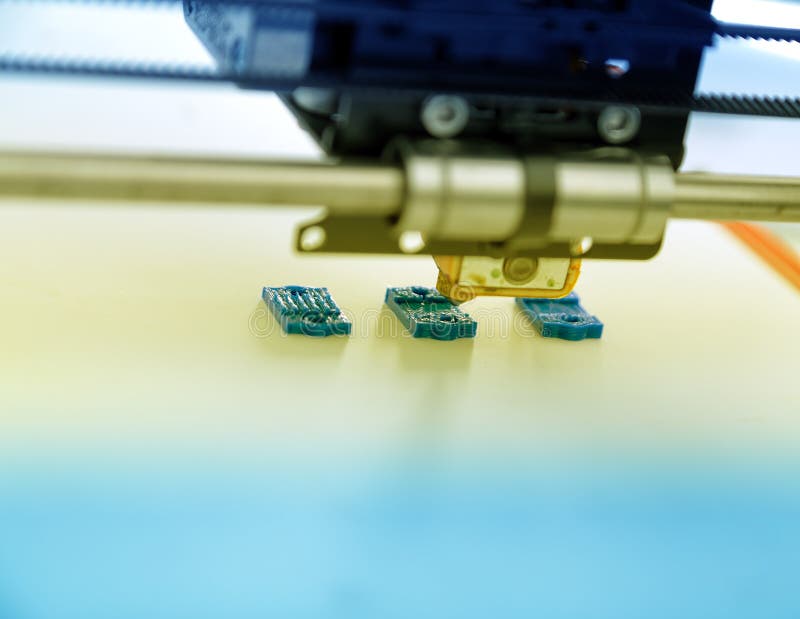 3d Printer Mechanism Working During The Processes. Modern 3D Printing ...