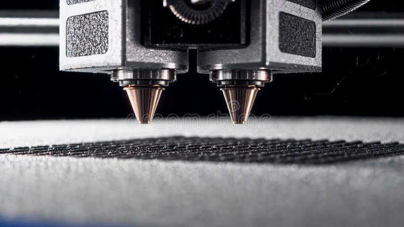 3D Printer Nozzle Creating Complex Patterns Stock Video - Video of ...