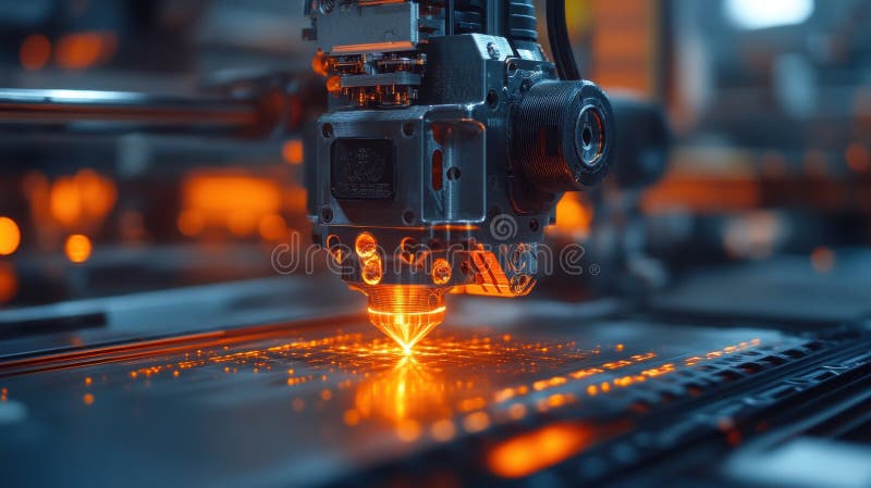 Innovative 3D Printer Creating Intricate Designs in a High-tech ...