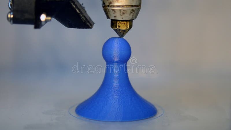 3D Printer in Operation Printing Close-up. Modern Addition Technology ...