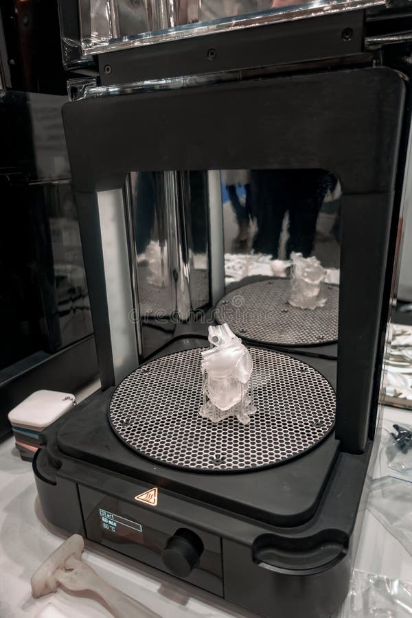 3D Printer. Plastic Figure Made Using a 3D Printer Stock Image - Image ...