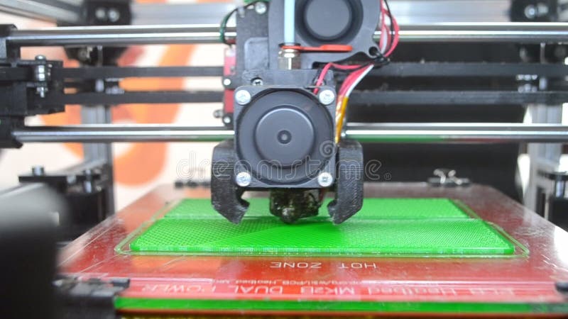 3D Printer. 3d Printer Printing Close-up Stock Video - Video of electronic, modern: 274783023