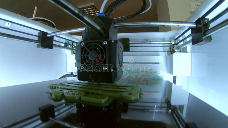 3D Printer. 3d Printer Printing Close-up Stock Video - Video of industrial, device: 274784973