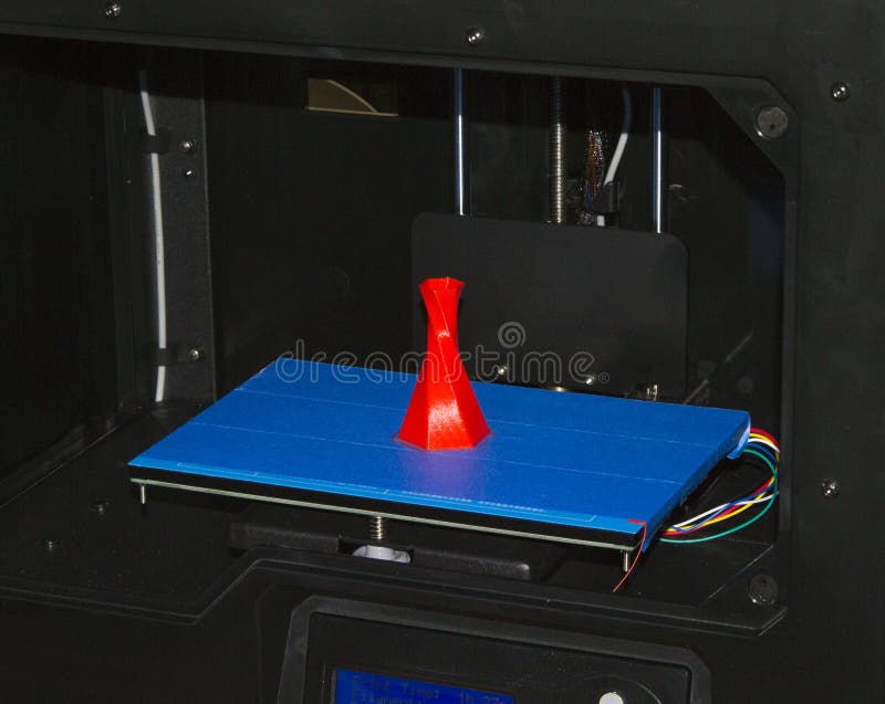 3D Printer Printing Isolated Volume Stock Photo - Image of color, hobby ...