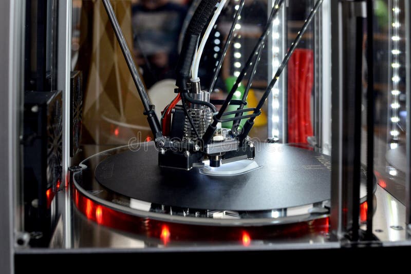 3d Printer Printing. New Printing Technology Editorial Photography ...
