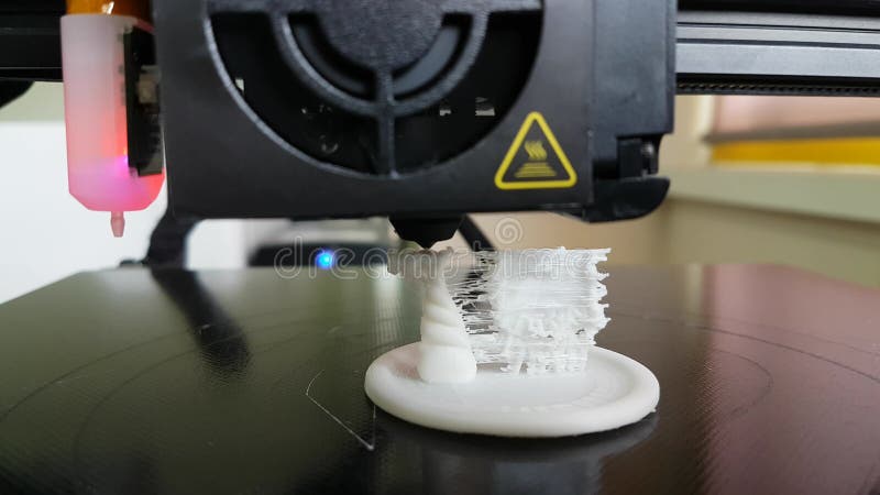 3d Printer Printing Plastic Design Stock Video - Video of tech, print ...