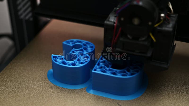 3D Printing Process of an Object. 3D Print Model Stock Video - Video of ...