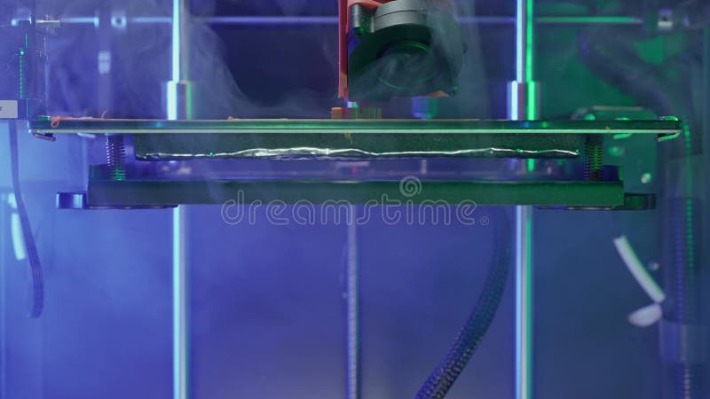 3D Printer Printing Process. the Machine Head Recreates the Part from ...