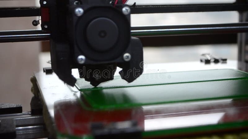 3D Printer Printing Prototype from Molten Plastic. Process of Creating ...