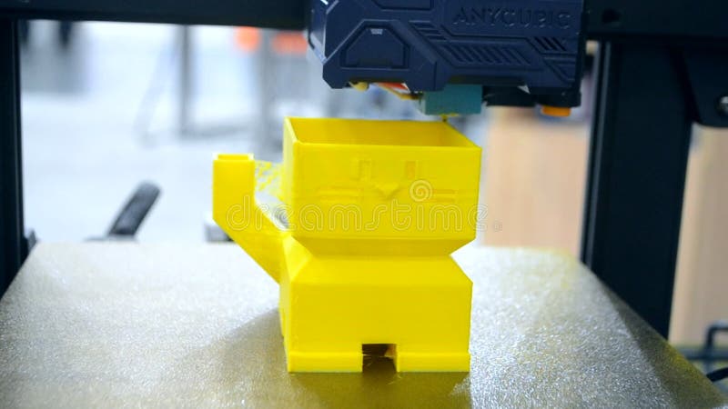 3D Printer Printing Prototype Toy Molten Plastic Process Creating ...