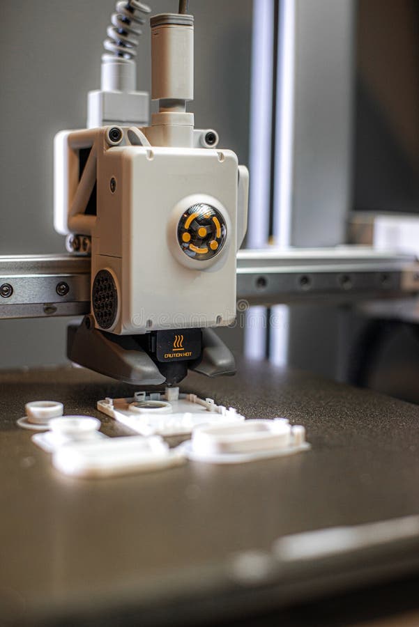 3D Printer Prints Small Parts. Prototyping Concept Stock Image - Image ...