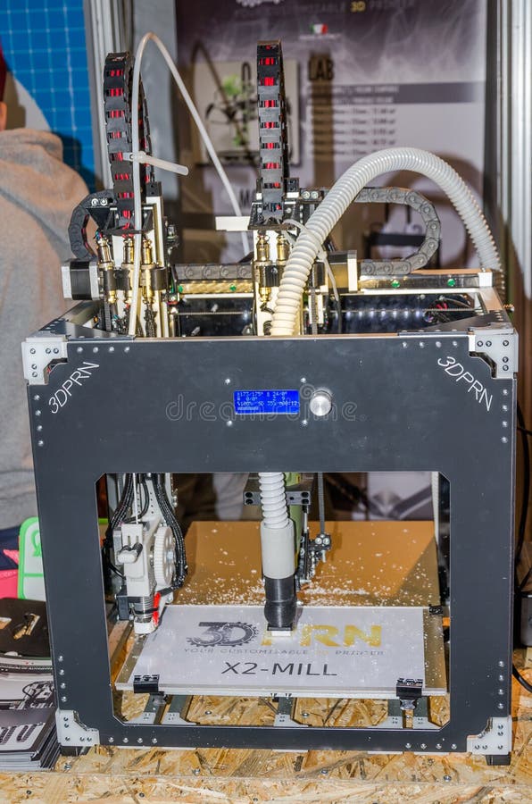 3D Printer Produces Plastic Part Being Controlled by a Computer Program ...