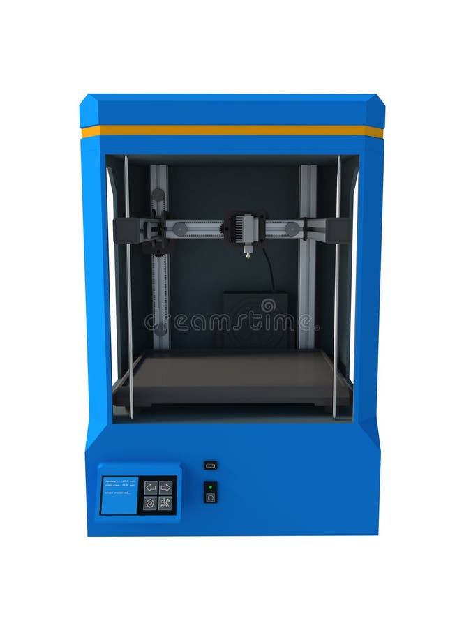 3D printer stock illustration. Illustration of model - 91022412