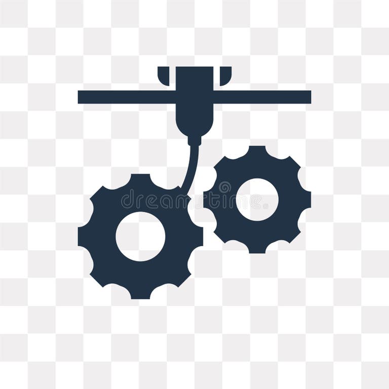 3d Printer Vector Icon Isolated on Transparent Background, 3d Pr Stock ...