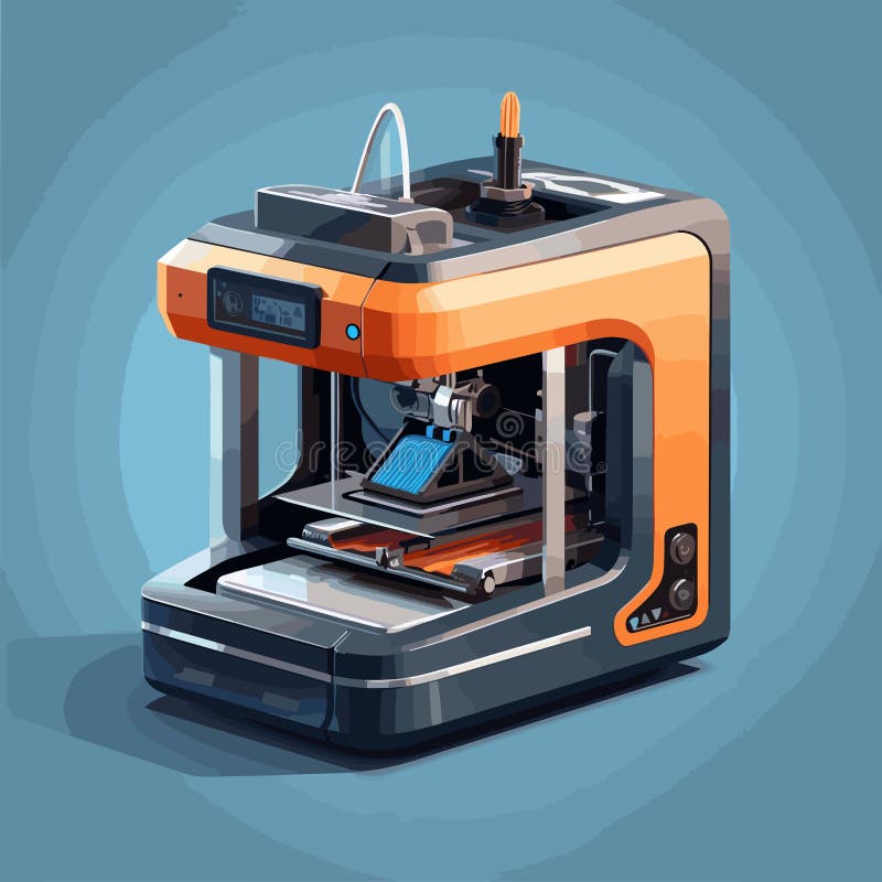 3d printer, vector stock vector. Illustration of future - 286238852