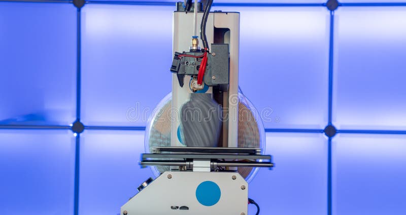 3D Printer at Work with Printer 3D Model Stock Image - Image of printer ...