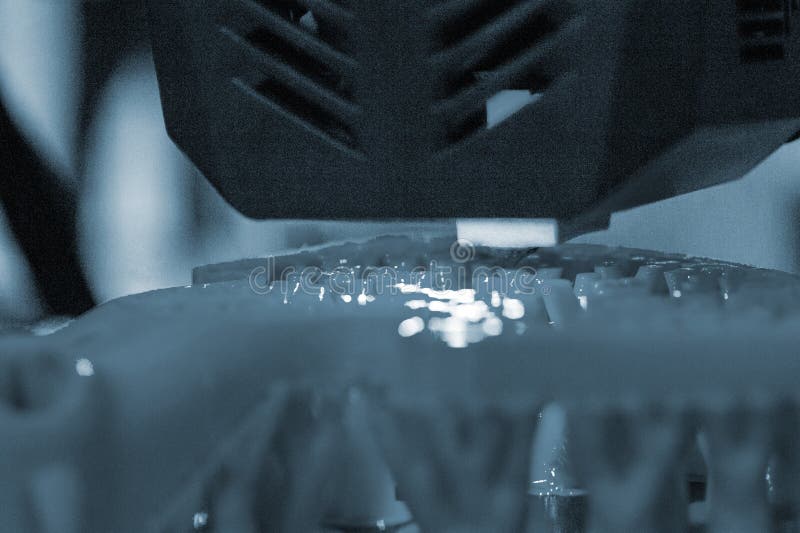 3D Printer Working Close-up 3D Printer Prints a Model from Molten ...