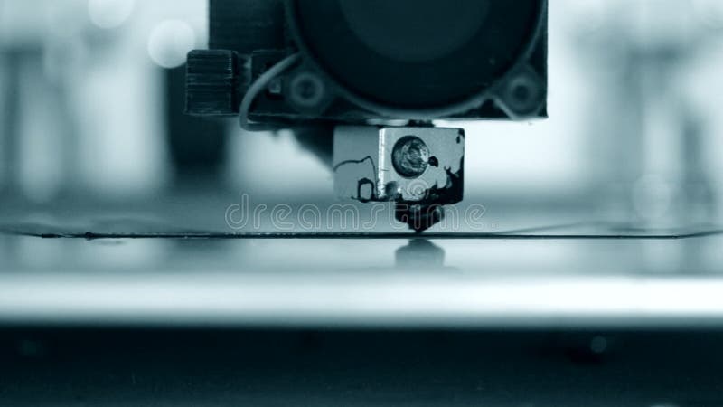 3D Printer Working. Fused Deposition Modeling, Stock Video - Video of ...