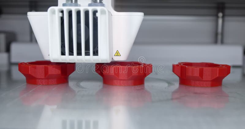 3D Printer Working on Heavy Duty Plastic Cogs Stock Video - Video of ...