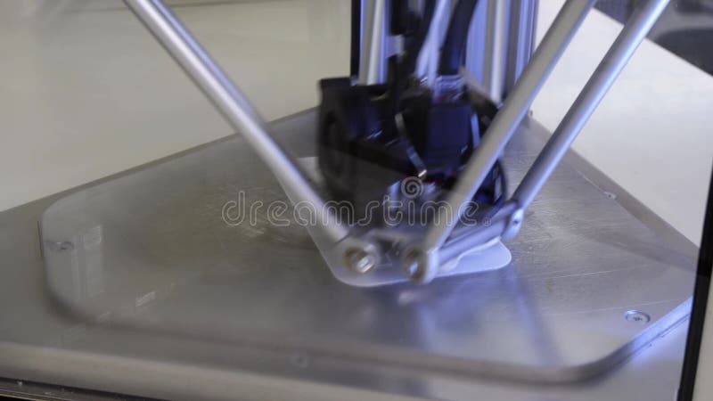 3d Printer Working with a Model in Time Lapse Speed. Stock Video ...