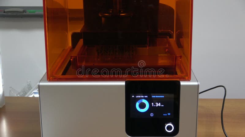 3D Printer Working. Stereolithography DPL SLA 3d Printer Create and ...
