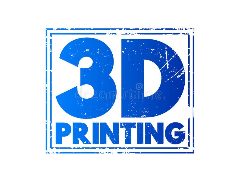 Process of Additive Manufacturing and 3D Printing Stages Outline Diagram Stock Illustration ...