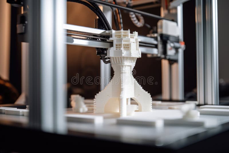 3d Printing and Additive Manufacturing Robot Working on a Series of ...