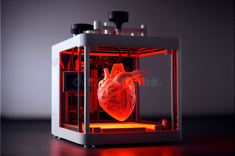 3D Printing in the Heart Laboratory Created with Generative Ai Stock ...