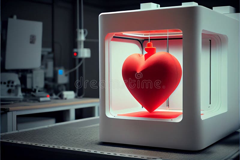 3D Printing in the Heart Laboratory Created with Generative Ai Stock ...