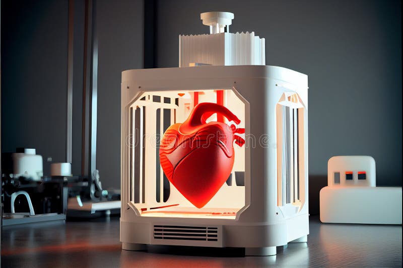 3D Printing in the Heart Laboratory Created with Generative Ai Stock ...