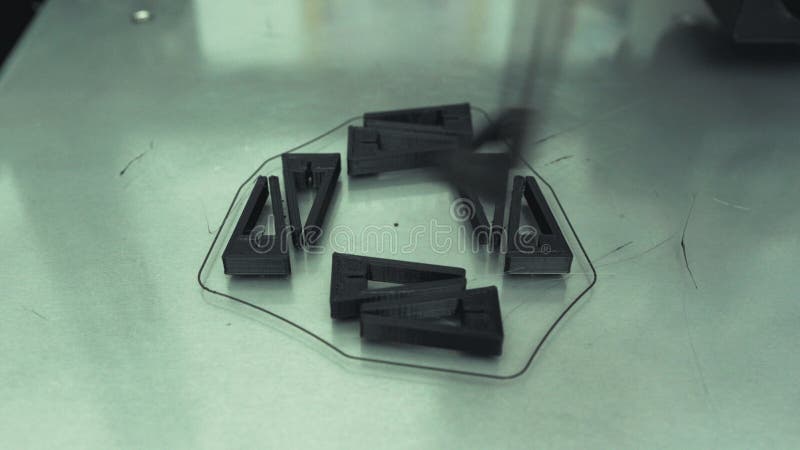 Timelapse of Printing Red Cup with Plastic Filament on 3D Printer Stock ...