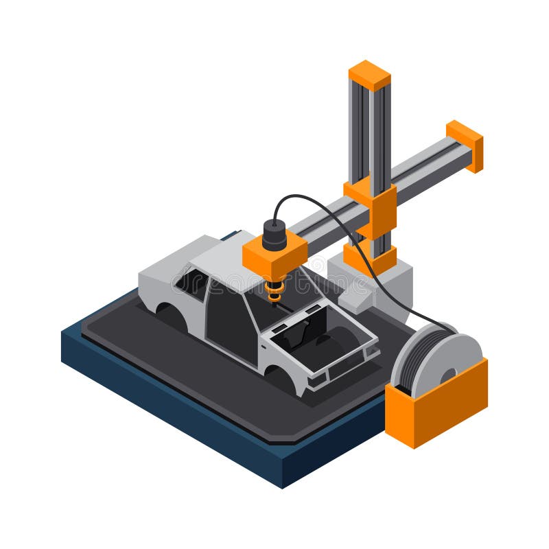 3D Printing Industry Icon stock vector. Illustration of industry ...