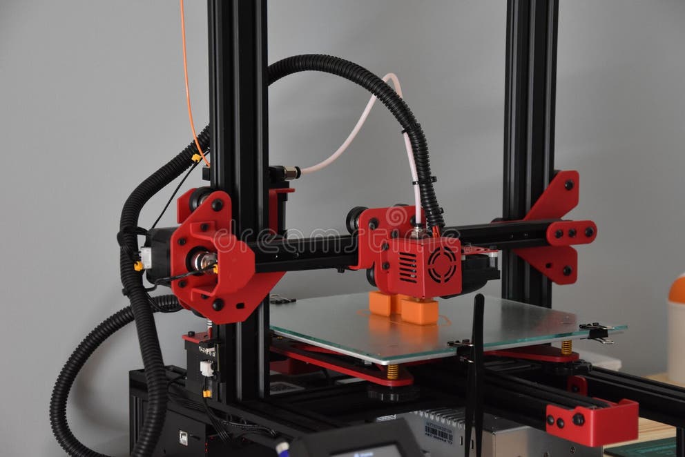 3D Printing Machine in Operation, a Concept of Industrial Work Stock ...