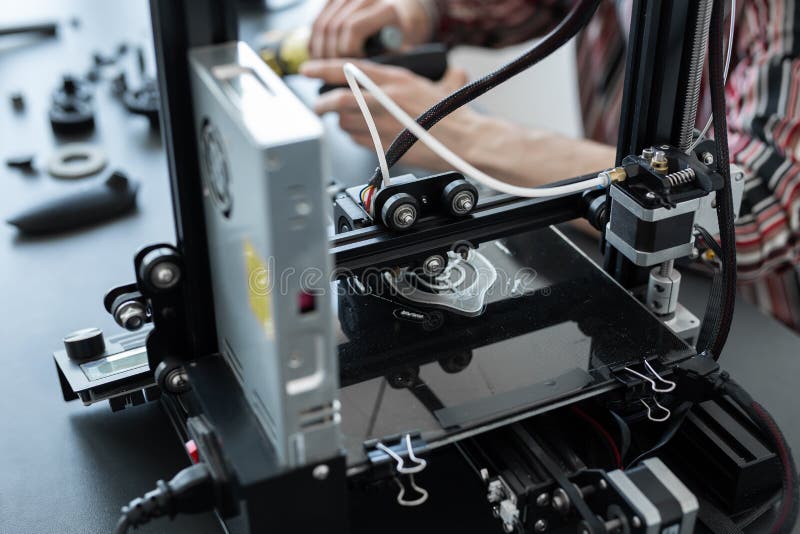 3D Printing Machine Operation in the Laboratory. Stock Photo - Image of ...