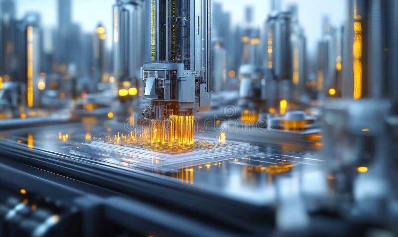 3D Printing Machines Constructing Skyscrapers in a Future Urban ...