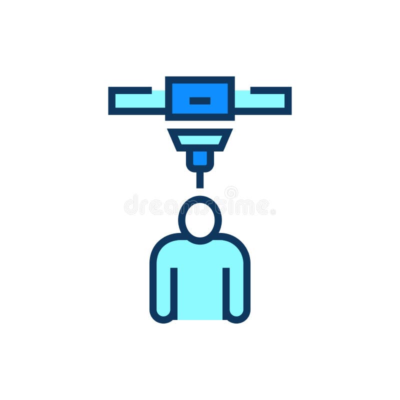 3d Printing Man Icon. Industry Vector Illustration Stock Vector ...