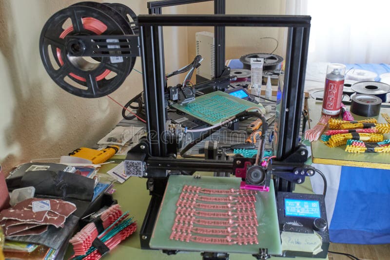 3d Printing Mask Holder for Coronavirus Crisis Stock Image - Image of ...