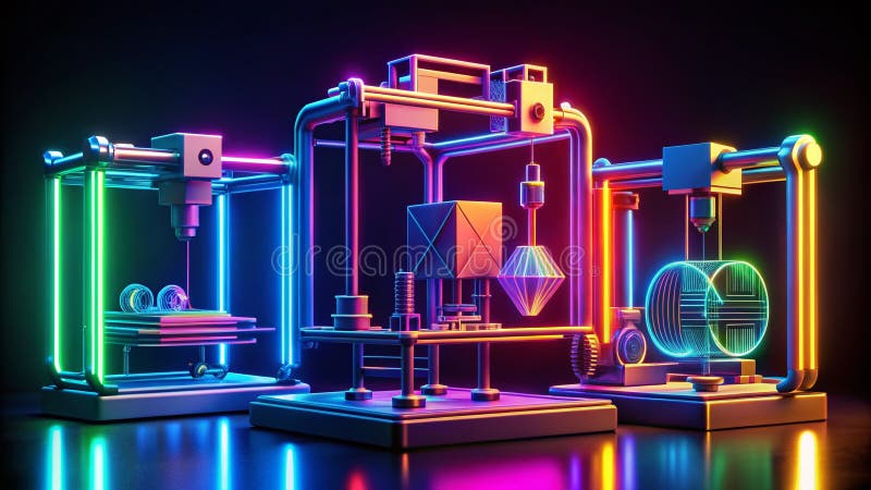 3D Printing Process Icons a Visual Guide To Additive Manufacturing ...