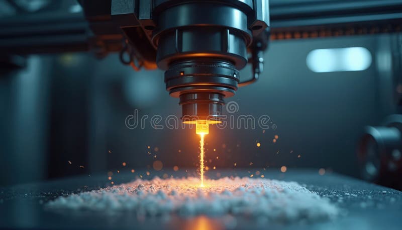 Process of Additive Manufacturing and 3D Printing Stages Outline Diagram Stock Vector ...