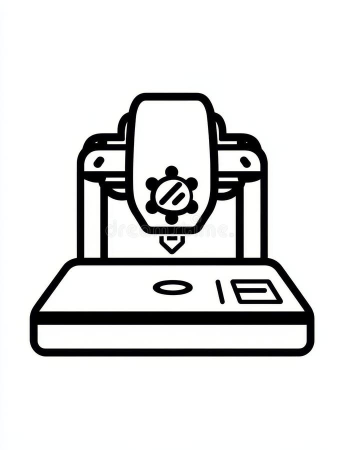 3D Printing Prototyping Icon Element Innovative Technology Rapid ...