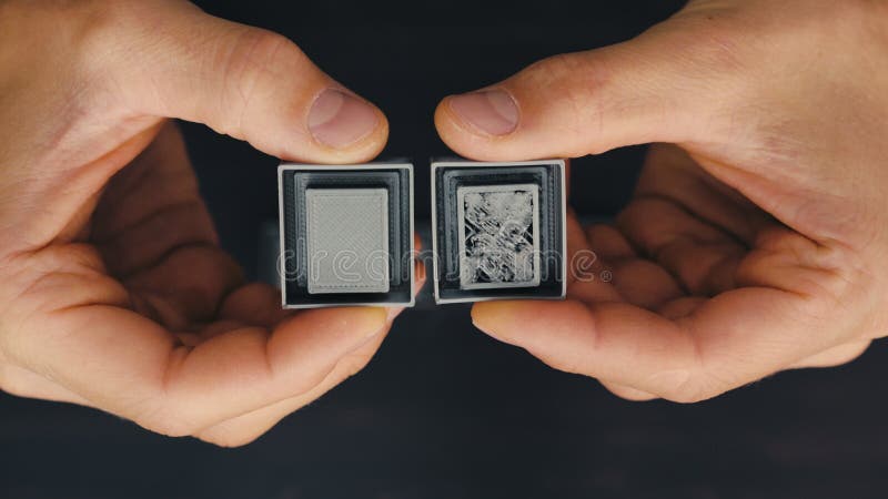 3D Printing Quality Issues and Print Defects Demonstration Stock Video ...