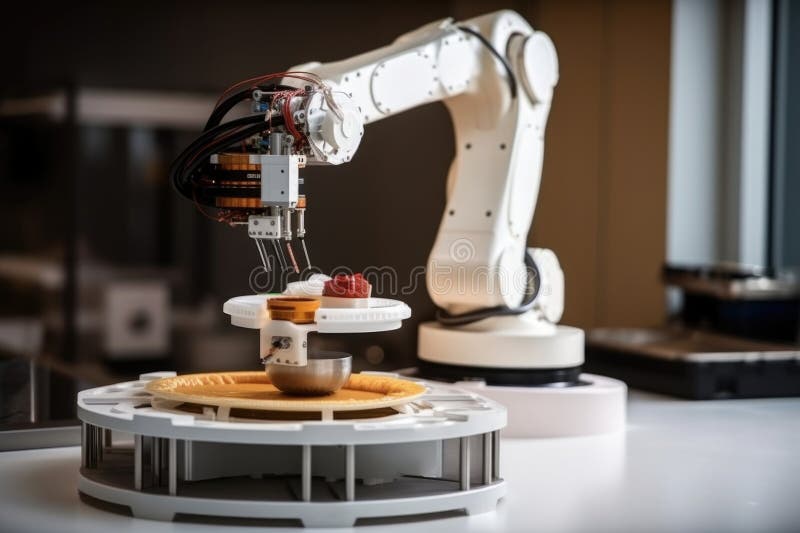 3d Printing Robot, Mixing and Measuring Ingredients for Culinary ...