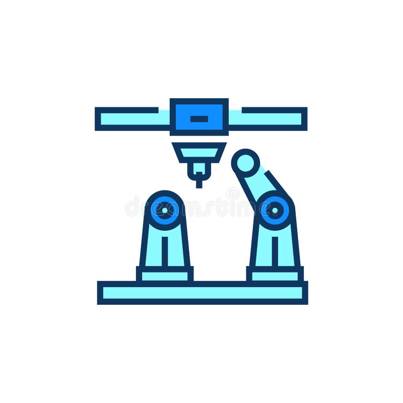 3d Printing Robotics Icon. Industry Vector Illustration Stock Vector ...