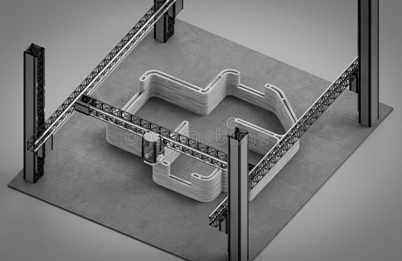 3d Printing Single-family House with Concrete. New Technology House ...