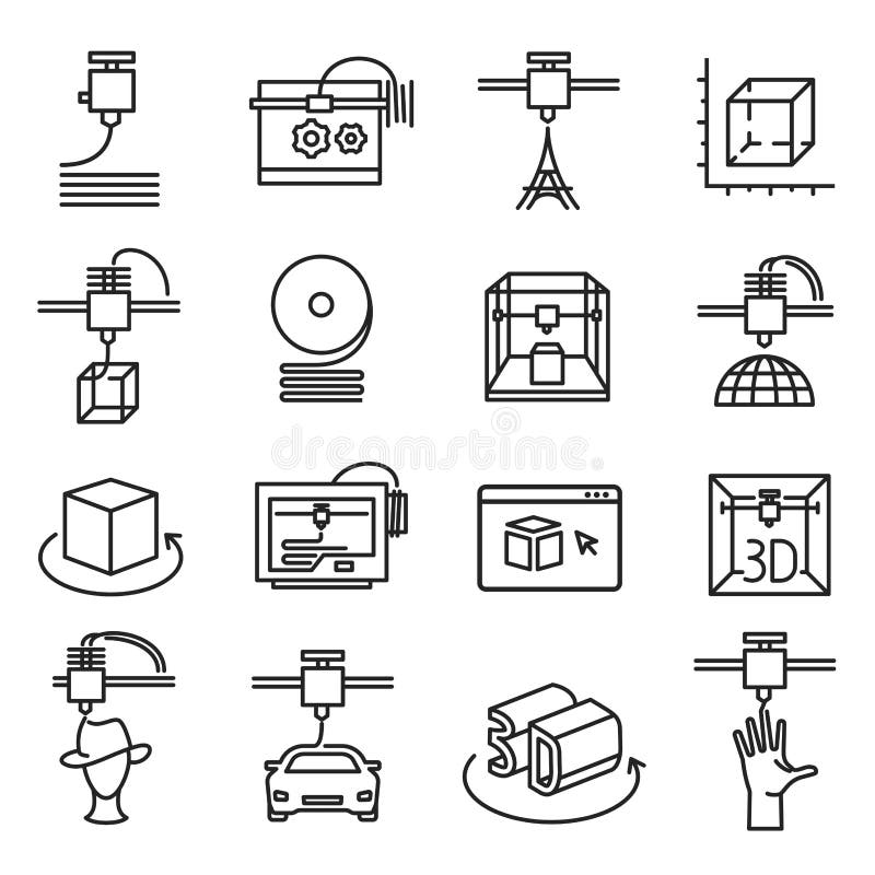 Printing Icon Set Stock Illustrations – 38,267 Printing Icon Set Stock ...