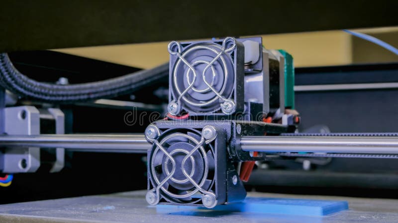 3D printer during work stock photo. Image of product - 160858966