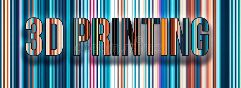 3D Printing Theme with Abstract Network Lines Stock Image - Image of ...