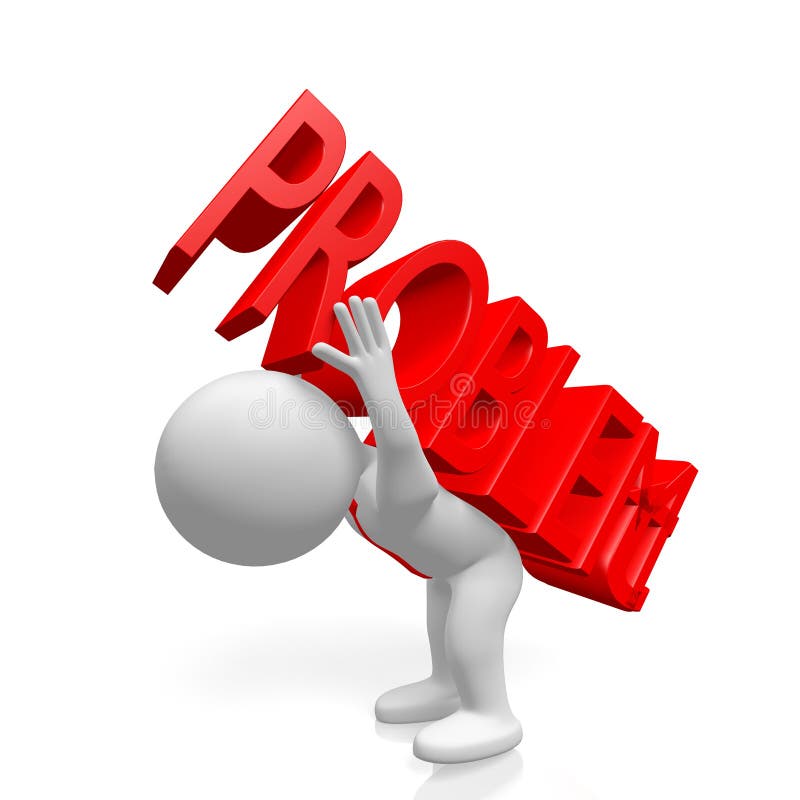 3D problem concept stock illustration. Illustration of analysis - 72278005